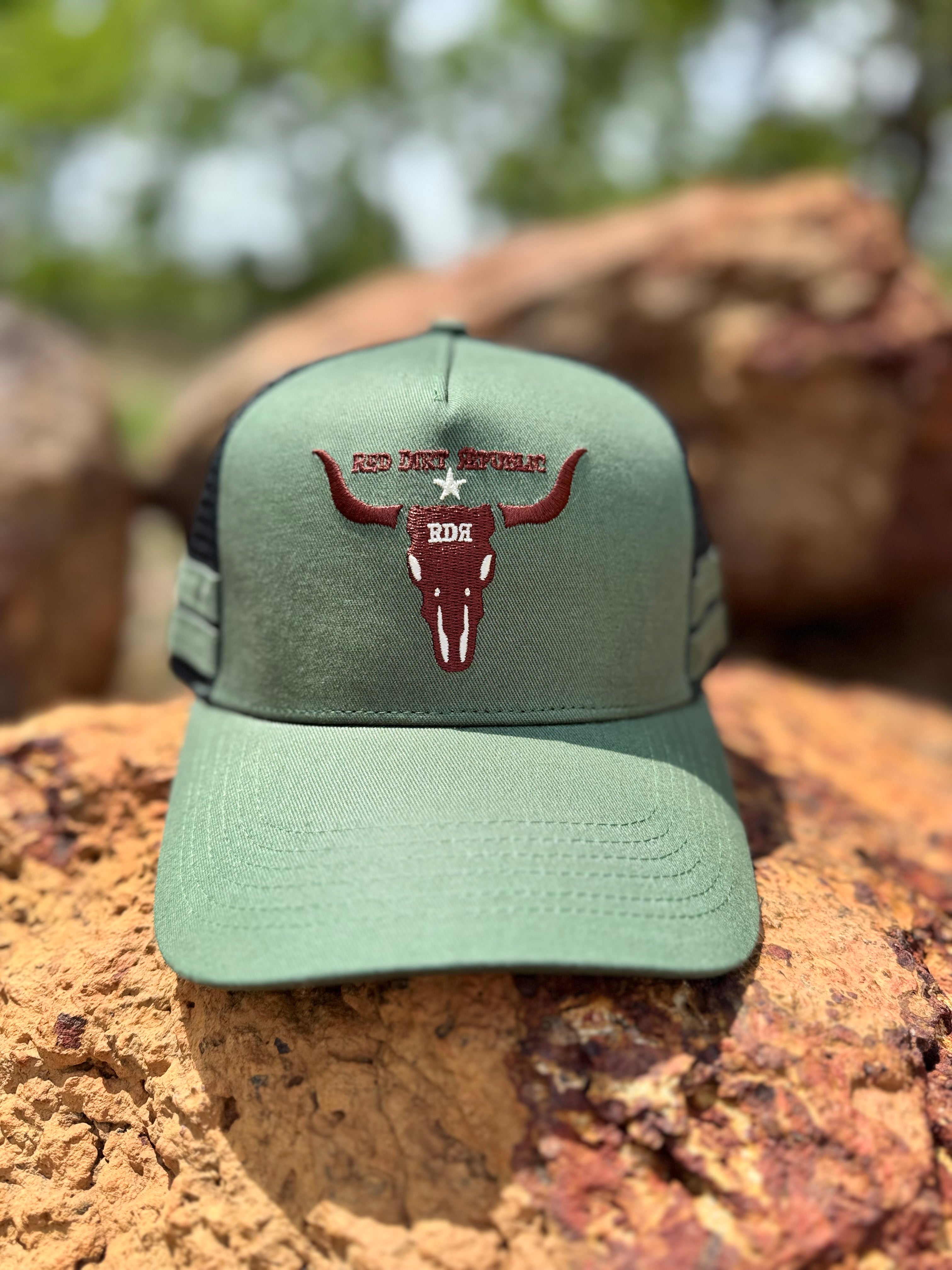RDR Signature Olive Trucker Cap – Red Dirt Republic